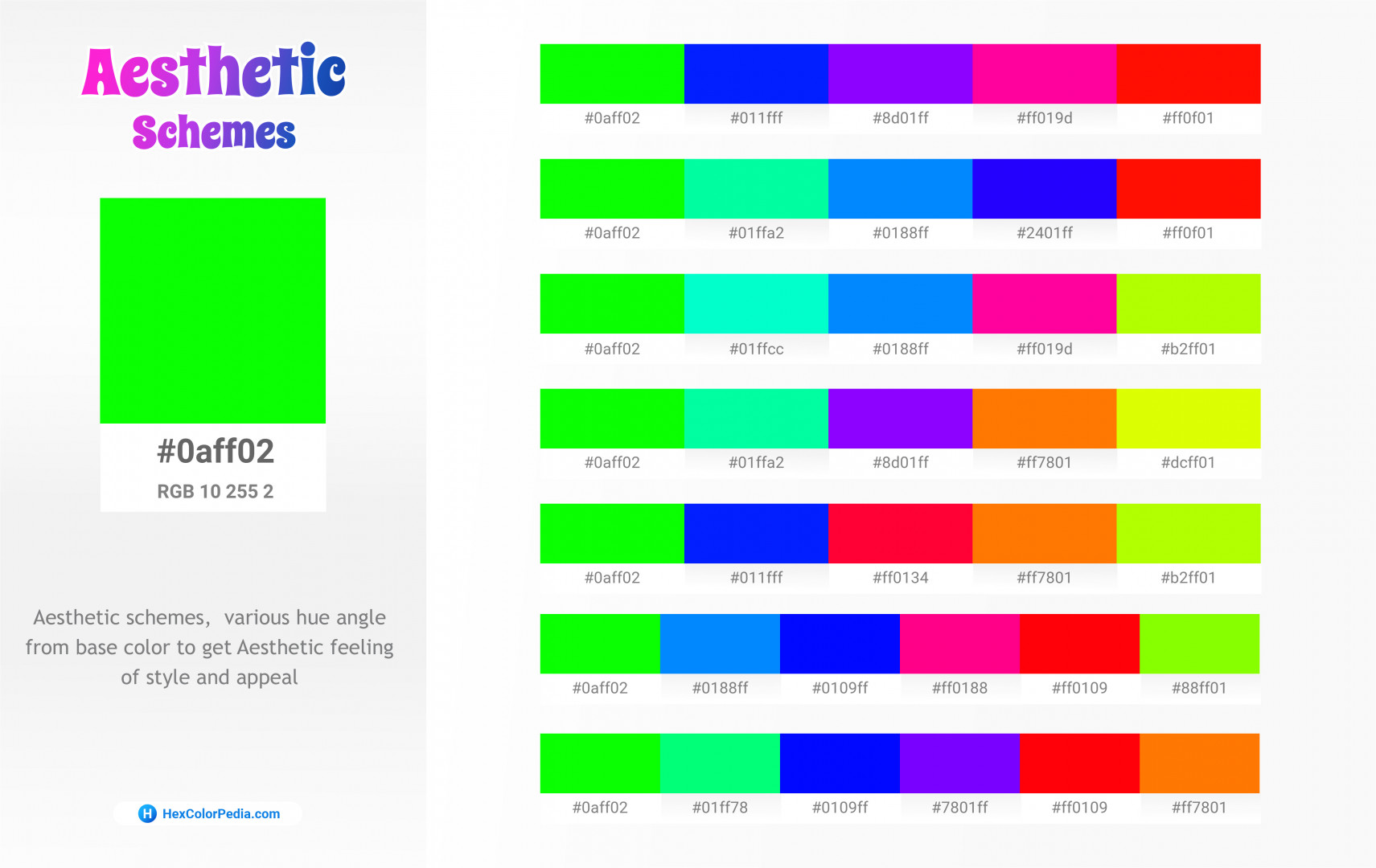Fluro Green Color | 0aff02 - Hex Color Conversion - Color Schemes ...