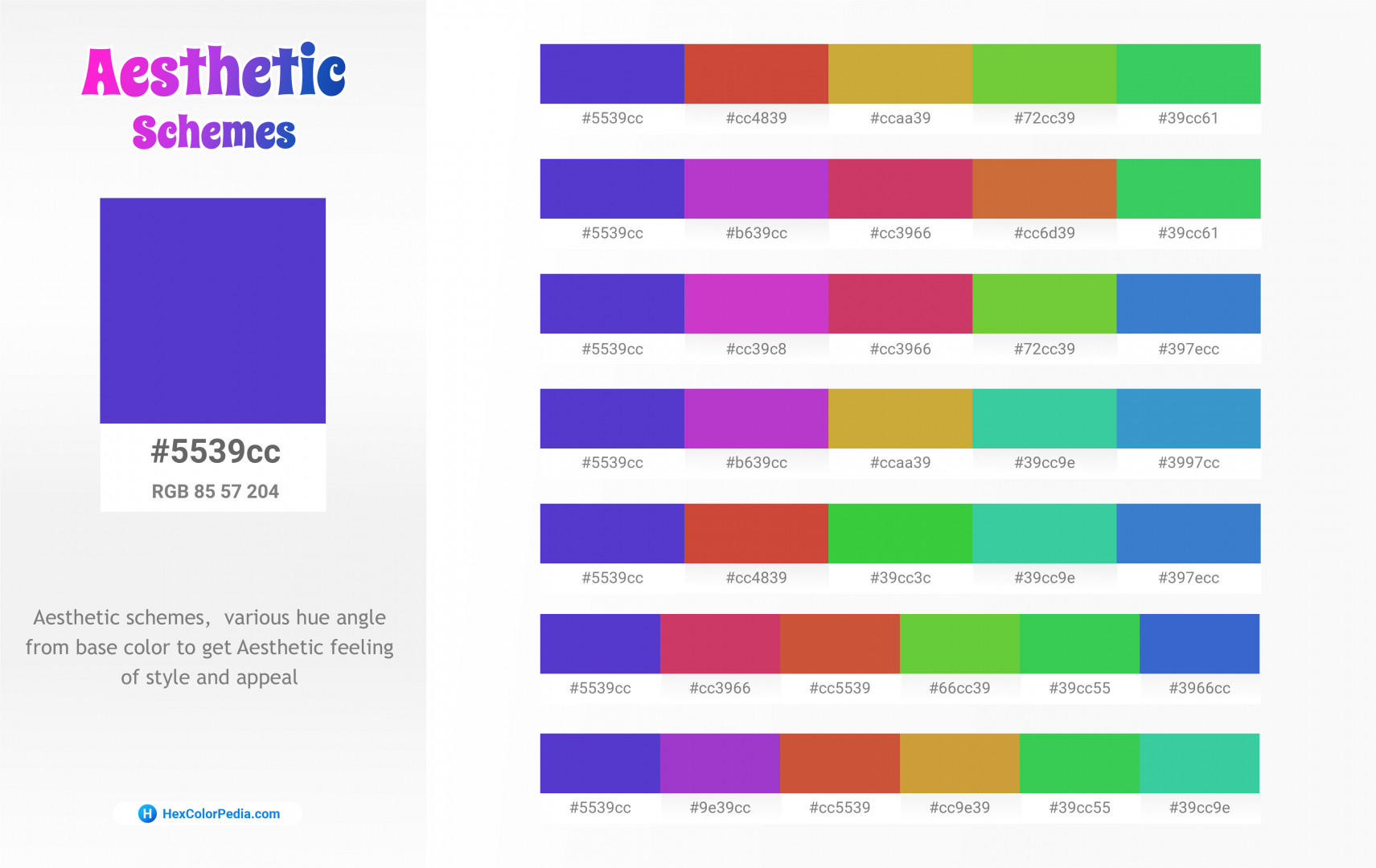 Blurple Color | 5539cc - Hex Color Conversion - Color Schemes - Color ...