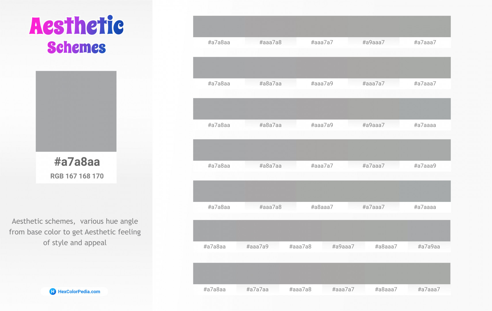 Chrome Aluminum ( similar ) Color | a7a8aa - Hex Color Conversion ...
