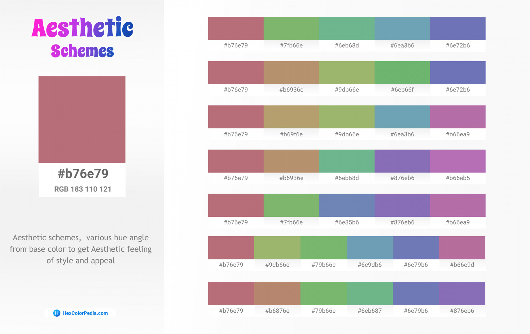Rose Gold Color | #b76e79 - Hex Color Conversion - Color Schemes ...