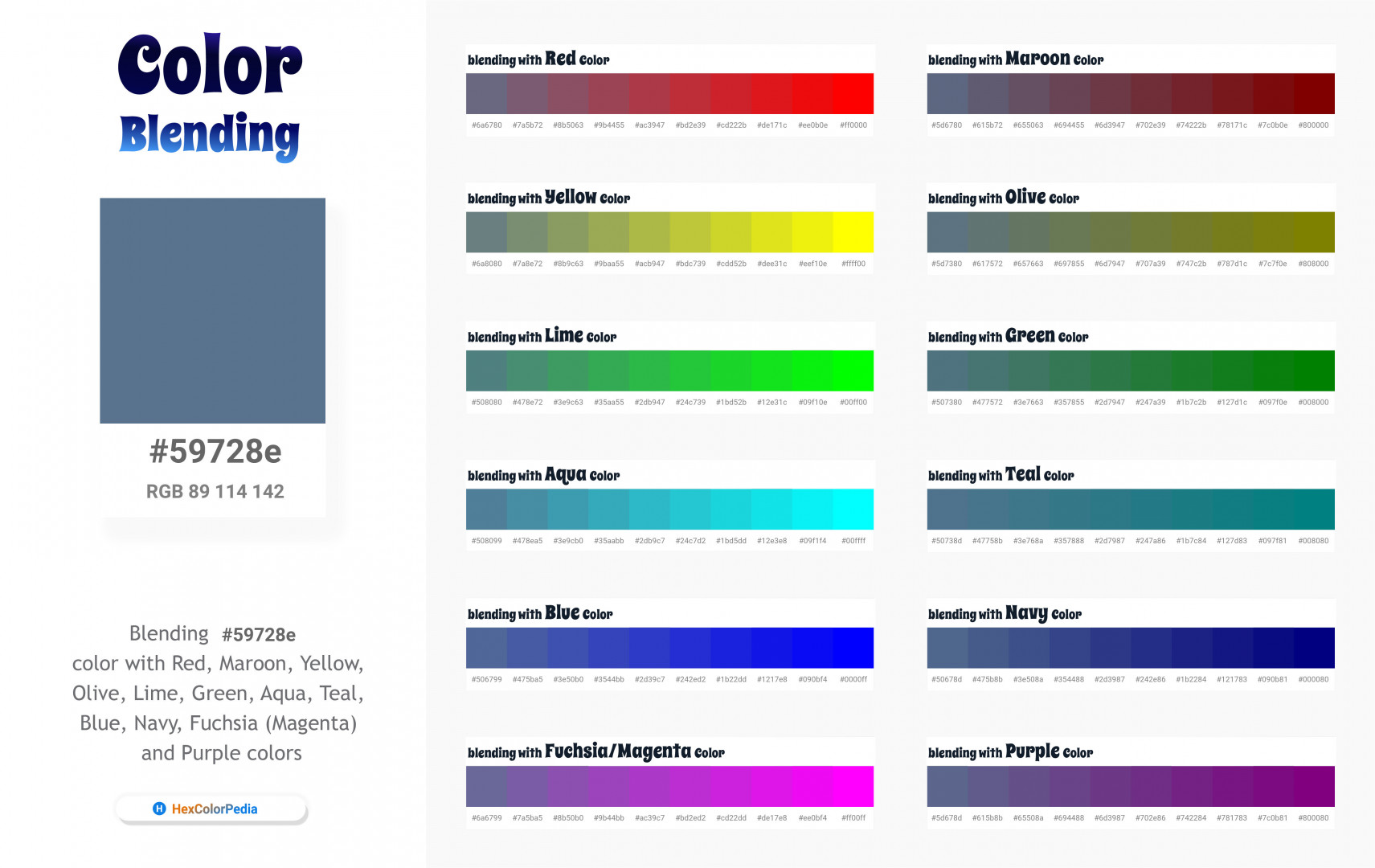 Coronet Blue Color | 59728e - Hex Color Conversion - Color Schemes ...
