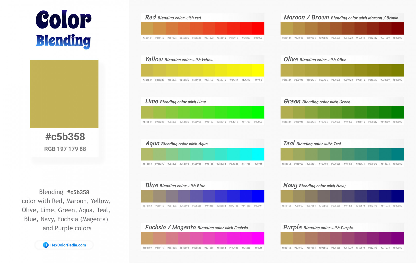 Vegas Gold Color | #c5b358 - Hex Color Conversion - Color Schemes ...