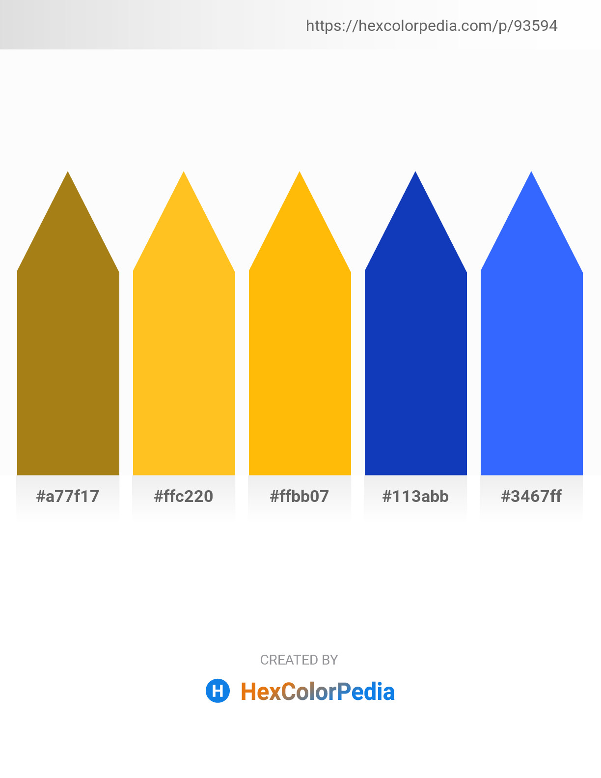 Dark Goldenrod – Gold – Orange – Medium Blue – Dodger Blue | Hexcolorpedia