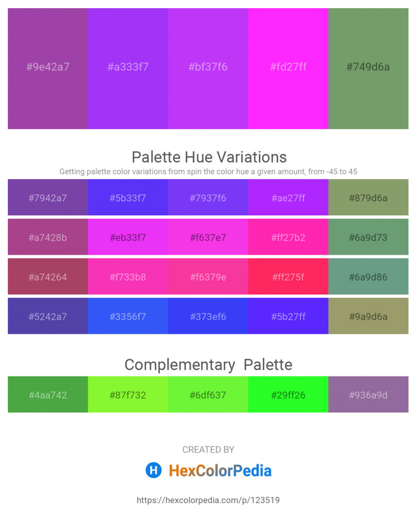 What is the color of Bluish Purple | Hexcolorpedia
