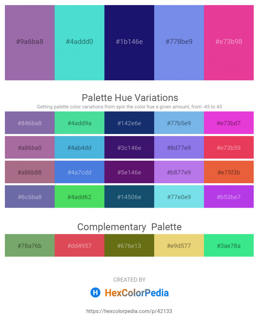 21 Latest Color Palettes with Hyacinth Color tone combinations | 2024 ...