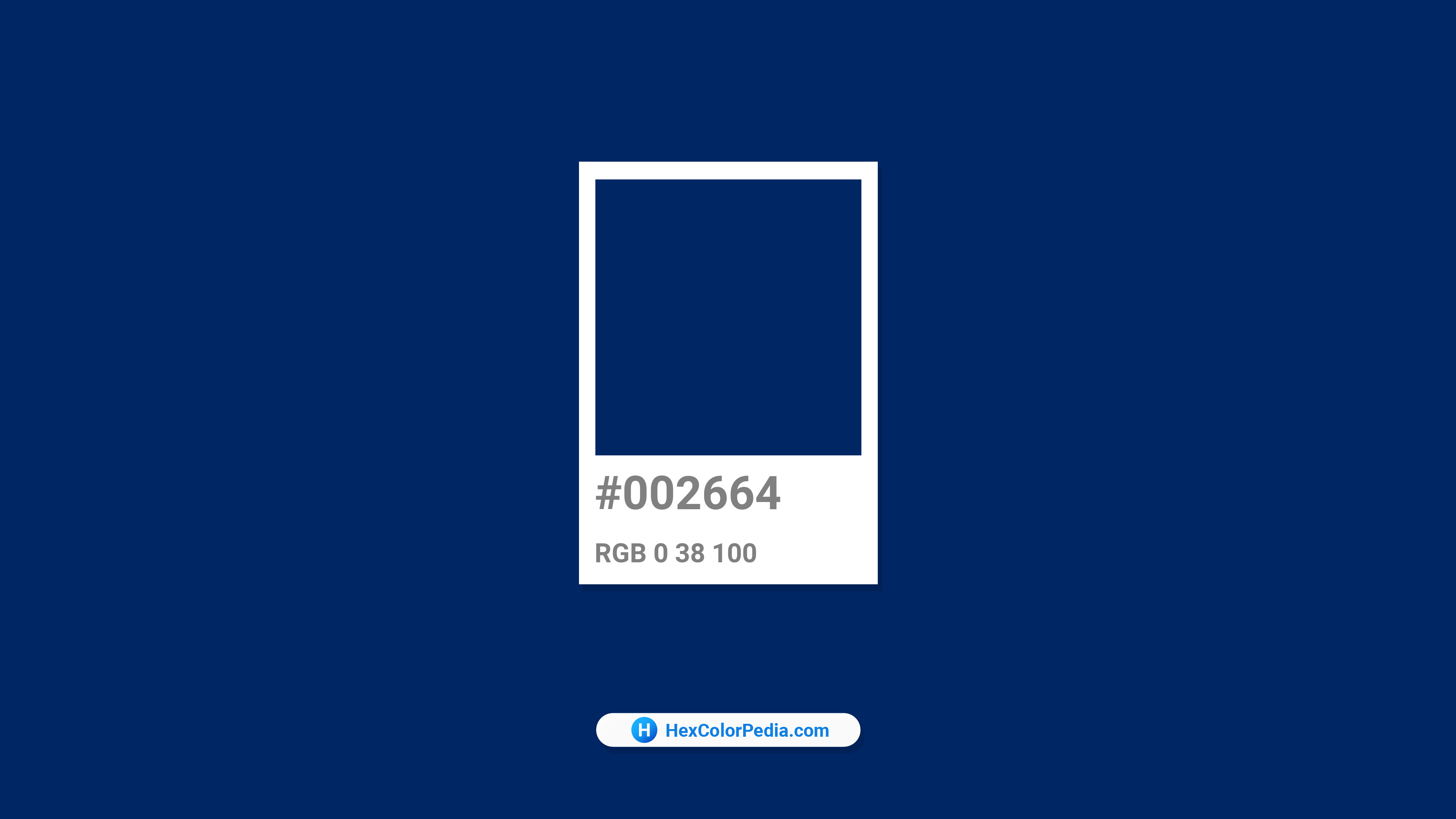 Deep Sea Nightmare ( similar ) Color | 002664 - Hex Color Conversion ...
