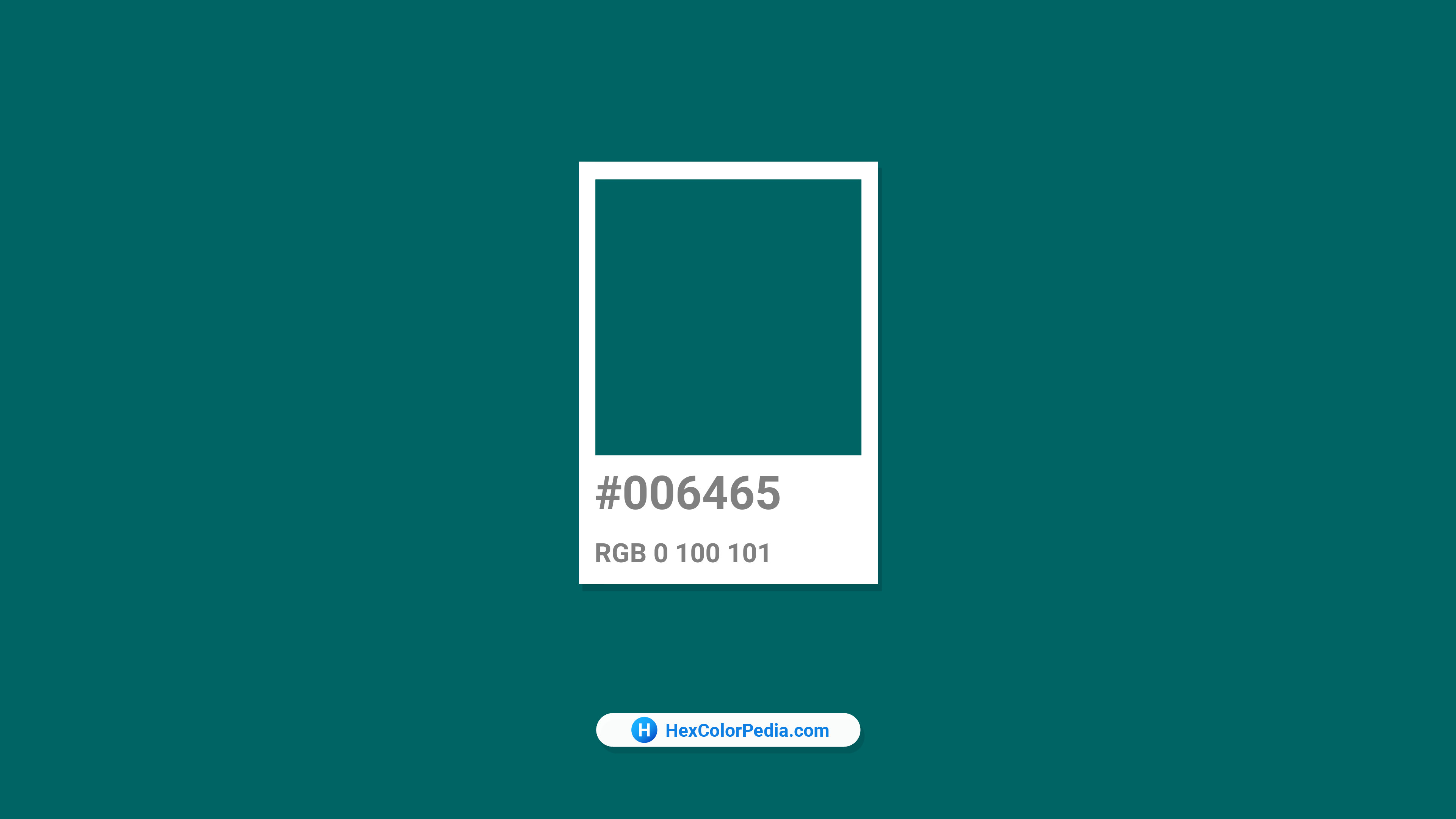 Pantone 19 4922 Tpx Teal Green Color 006465 Hex Color Conversion