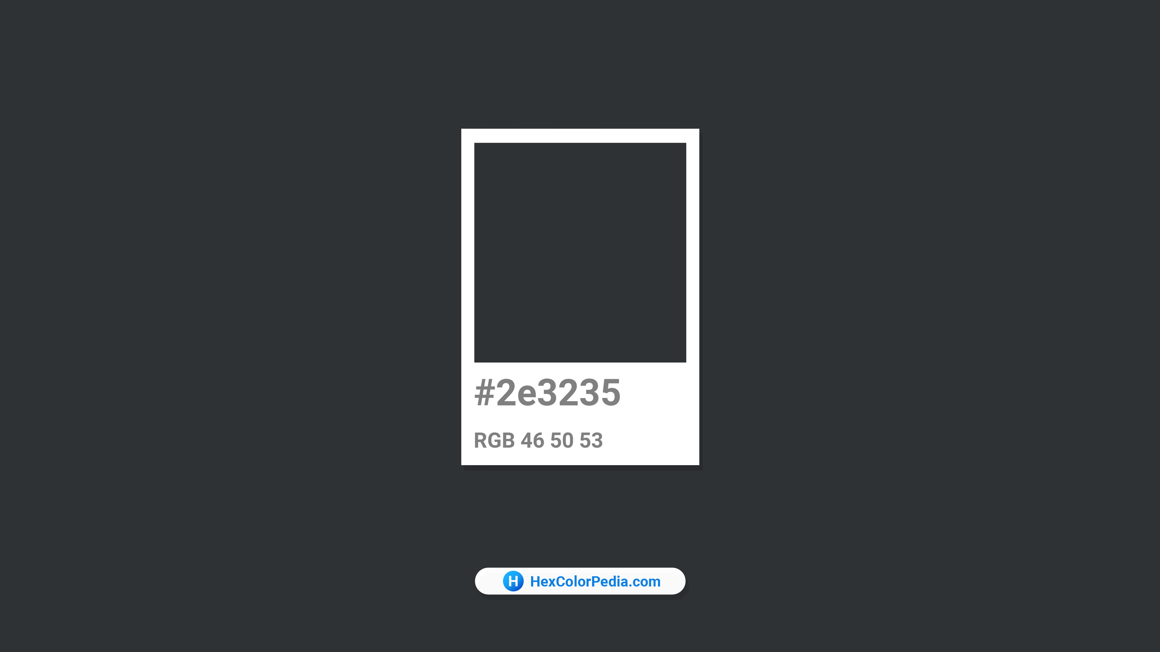 Cod Grey ( similar ) Color | 2e3235 - Hex Color Conversion - Color ...