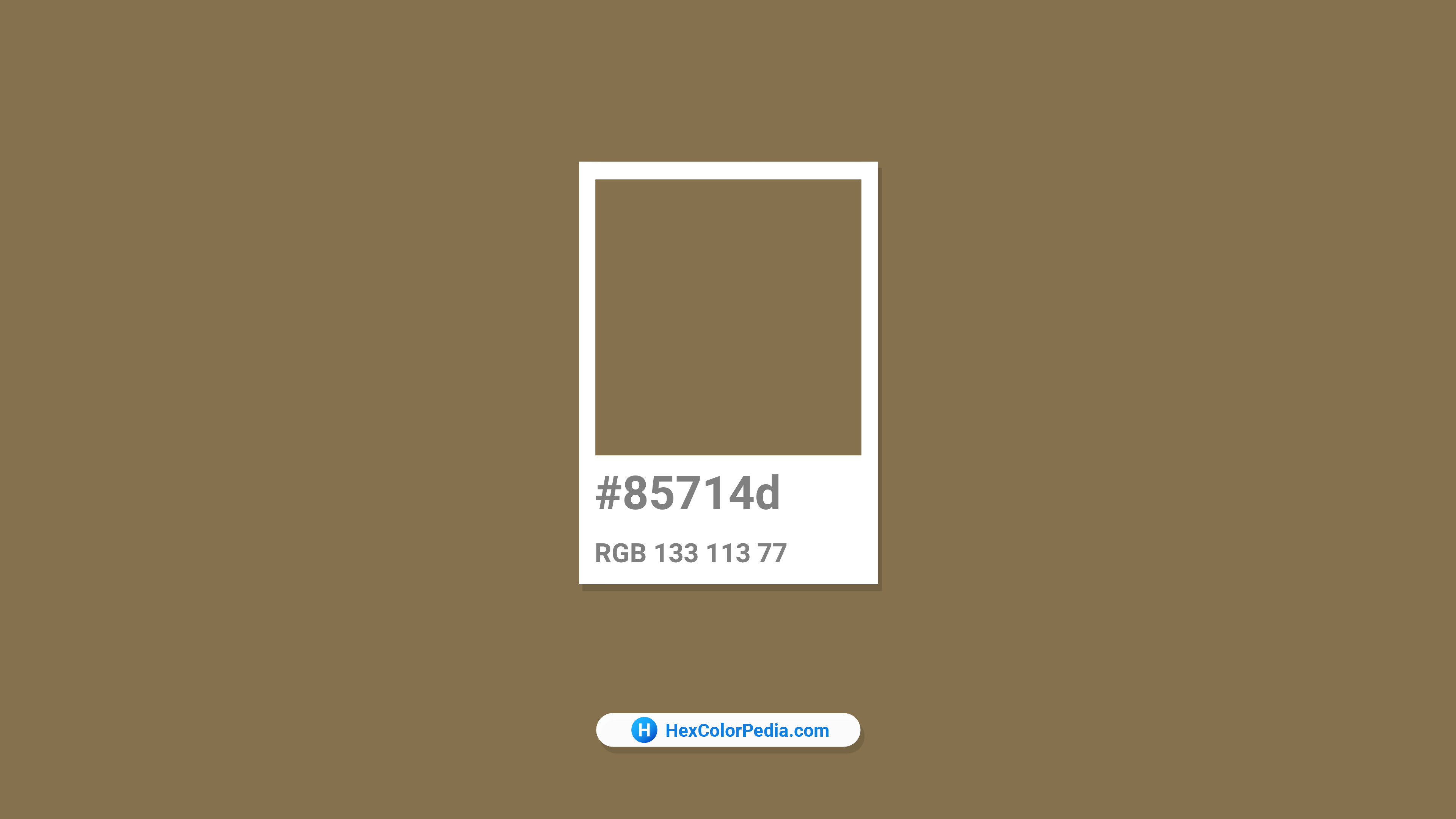 Paddle Wheel ( similar ) Color | 85714d - Hex Color Conversion - Color ...