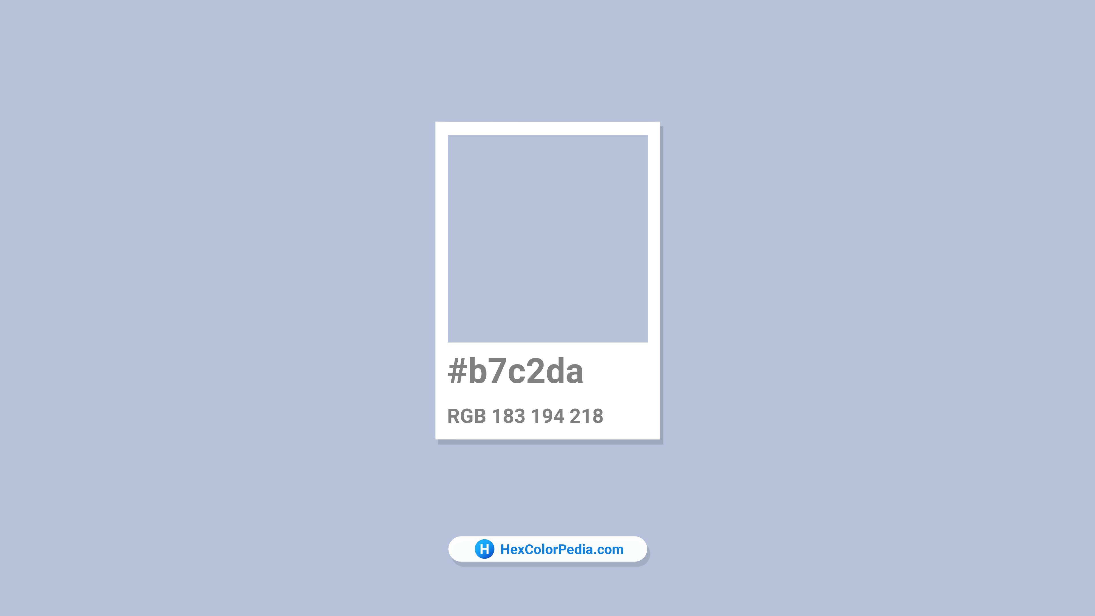 Alley ( similar ) Color | b7c2da - Hex Color Conversion - Color Schemes ...