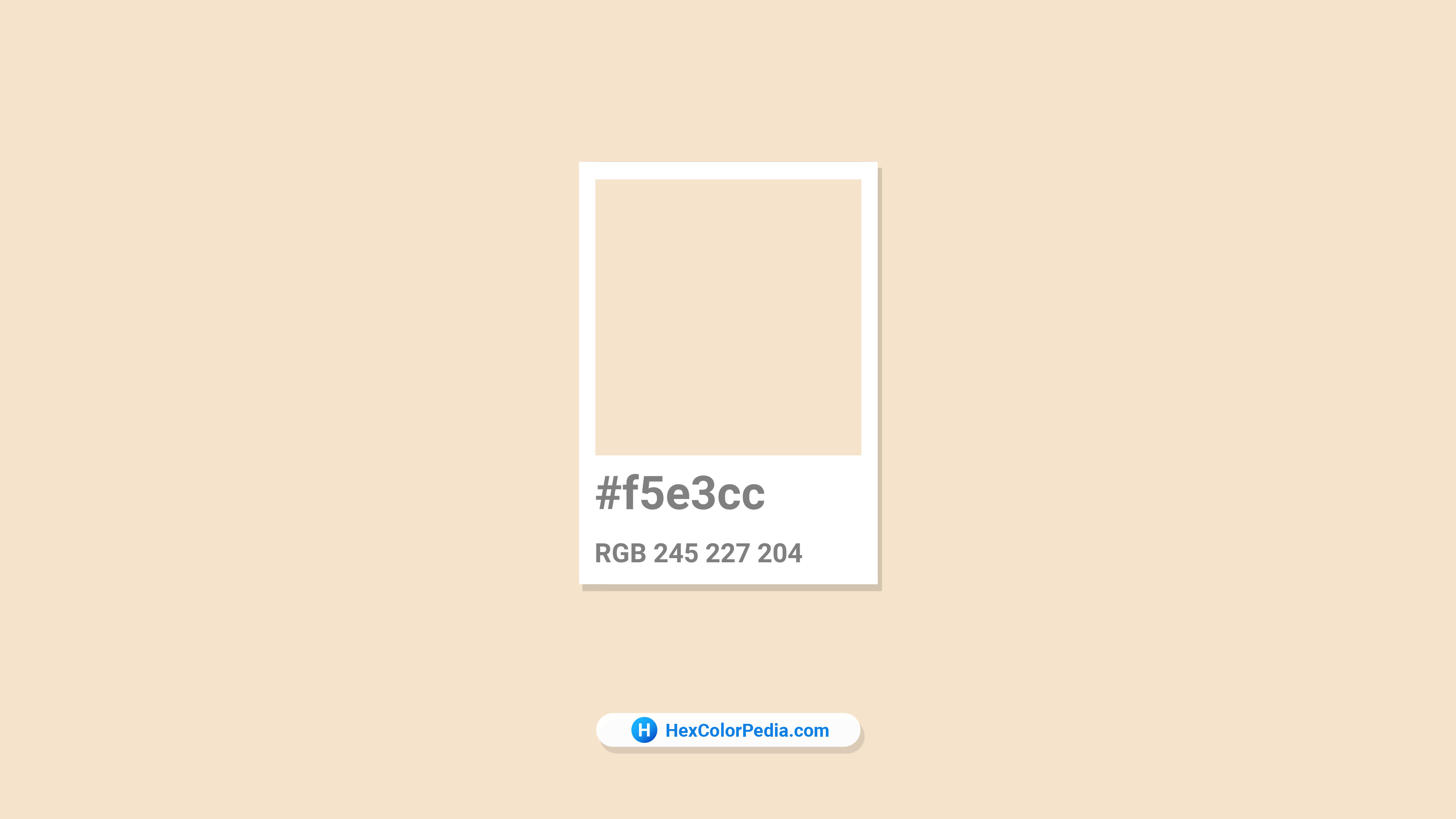 Celtic Linen ( similar ) Color | f5e3cc - Hex Color Conversion - Color ...