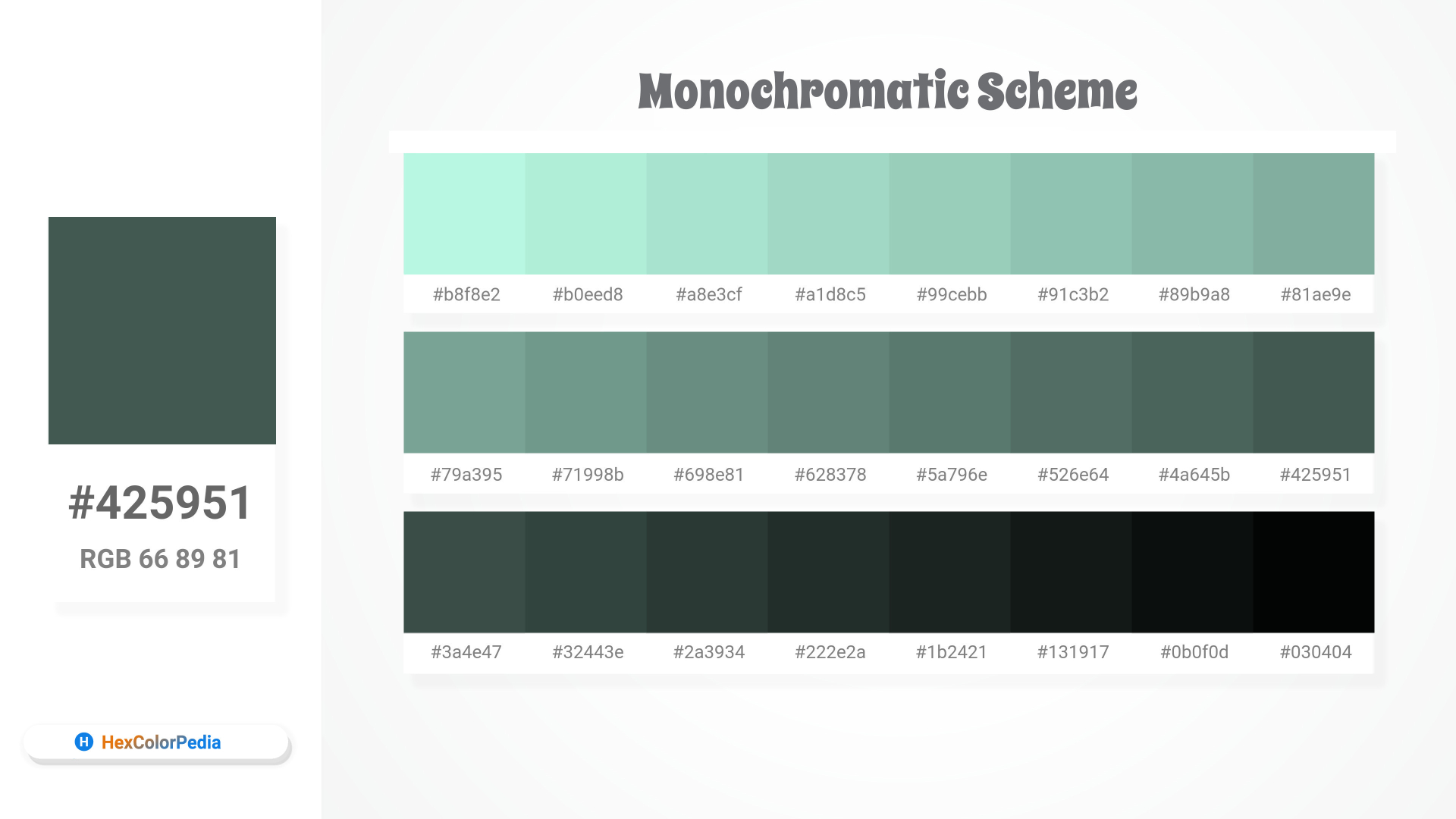 Concealment ( similar ) Color | 425951 - Hex Color Conversion - Color ...