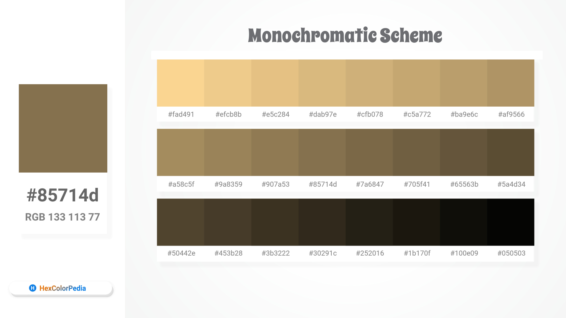 Paddle Wheel ( similar ) Color | 85714d - Hex Color Conversion - Color ...