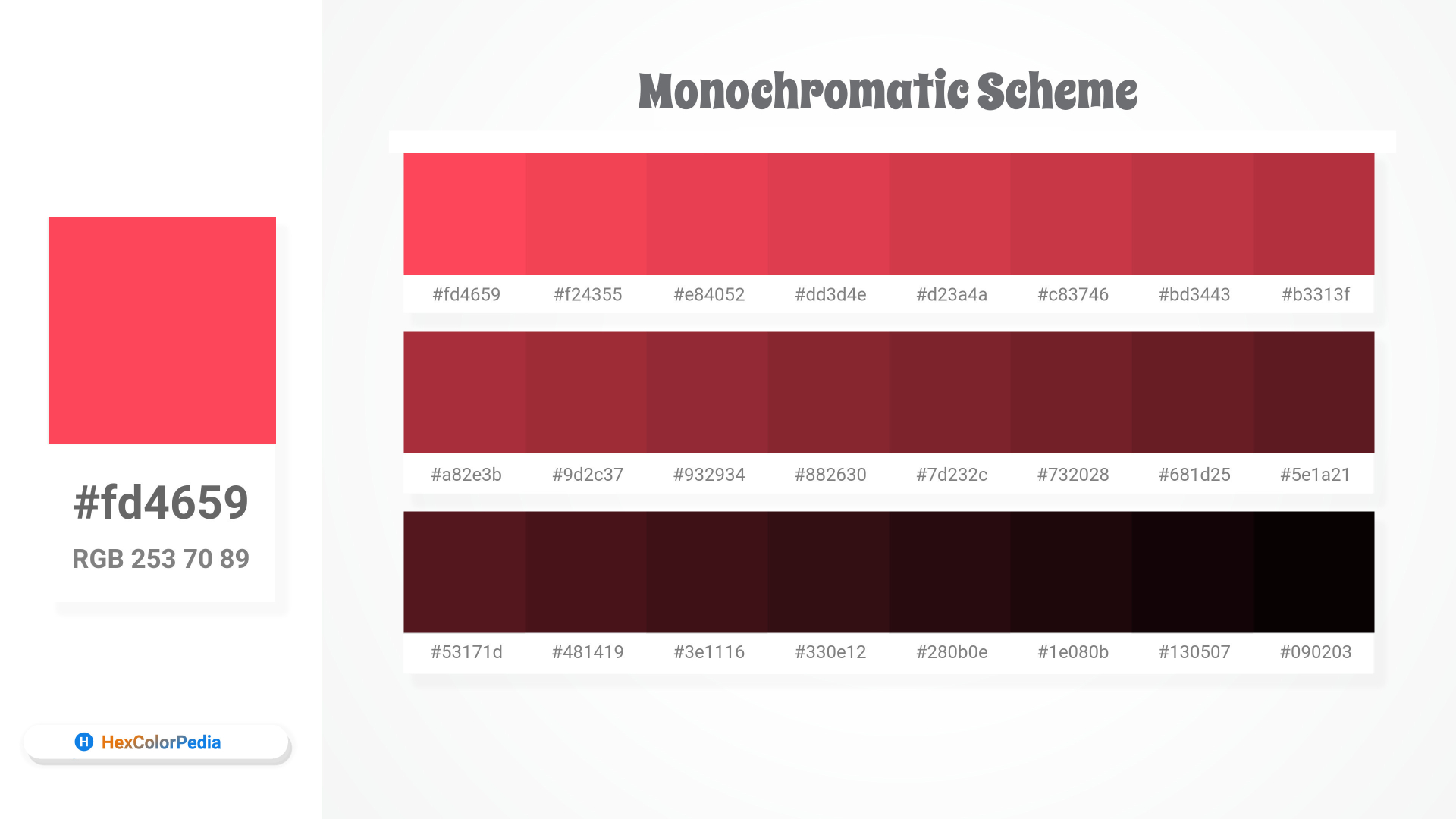 Watermelon Color | #fd4659 - Hex Color Conversion - Color Schemes ...