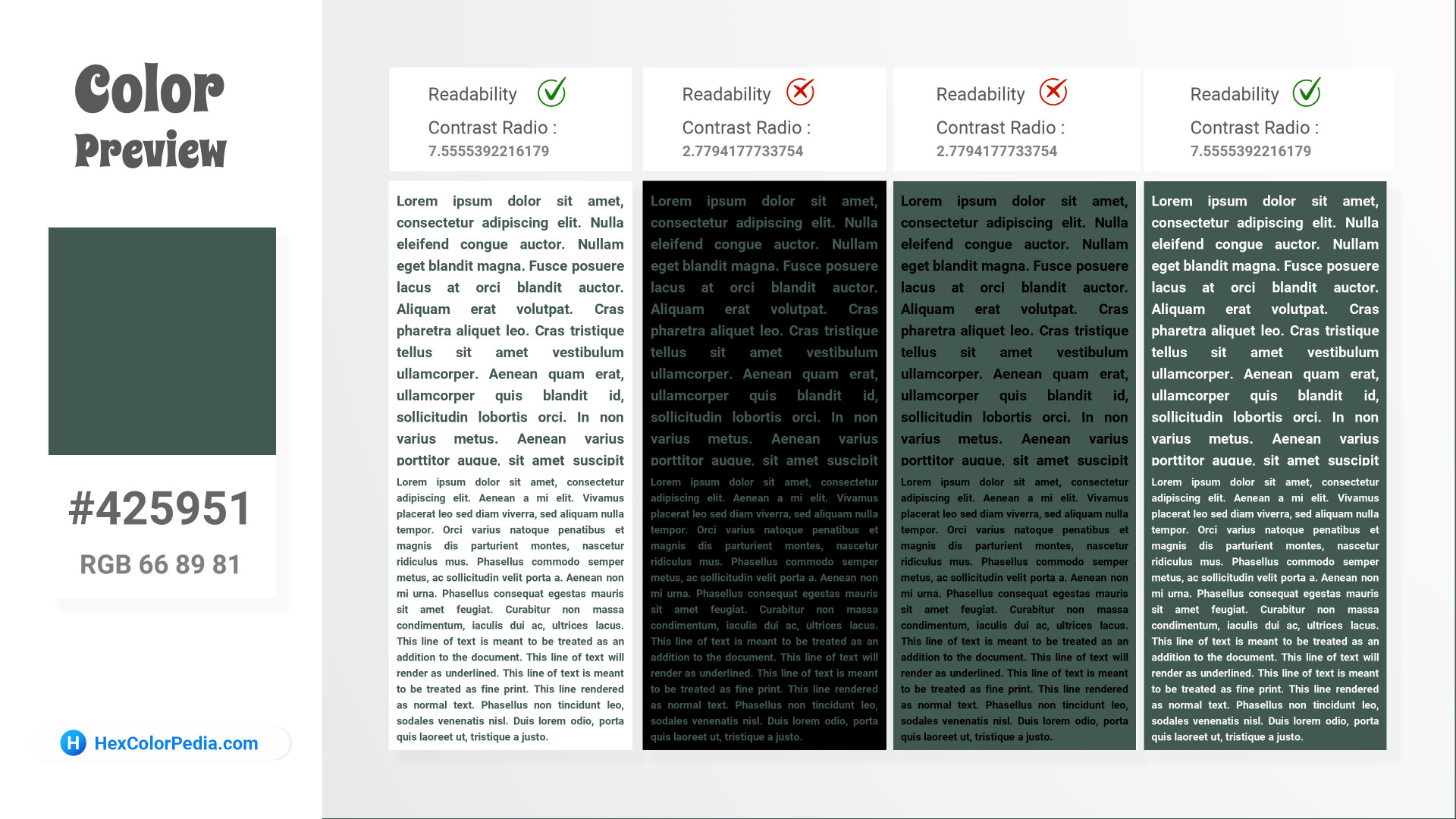 Concealment ( similar ) Color | 425951 - Hex Color Conversion - Color ...