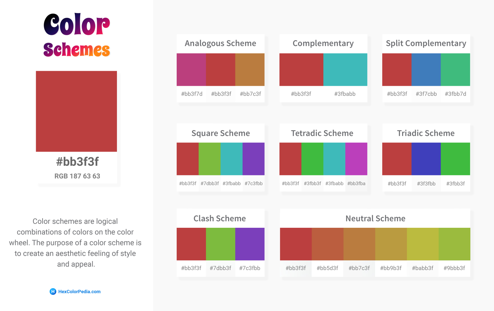 Dull Red Color | #bb3f3f - Hex Color Conversion - Color Schemes - Color ...