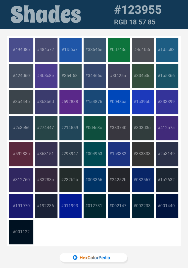 Poseidon Color | 123955 - Hex Color Conversion - Color Schemes - Color ...