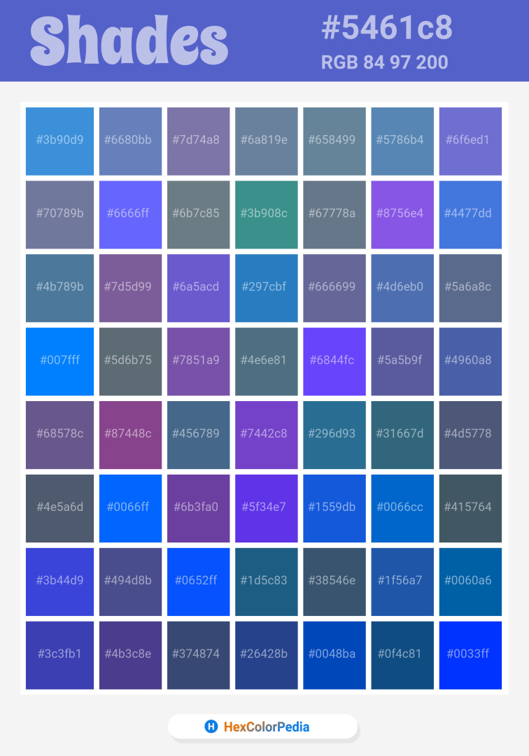 Blue And Purple Color Palette Names - Infoupdate.org