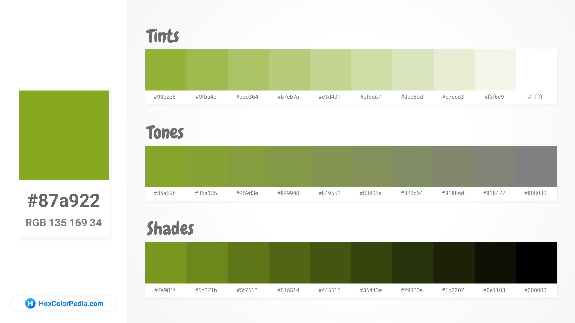 Avocado Green Color | #87a922 - Hex Color Conversion - Color Schemes ...